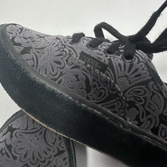 Vans | Shoes | Vans Sneakers Womens Authentic Platform 2 Velour Black ...